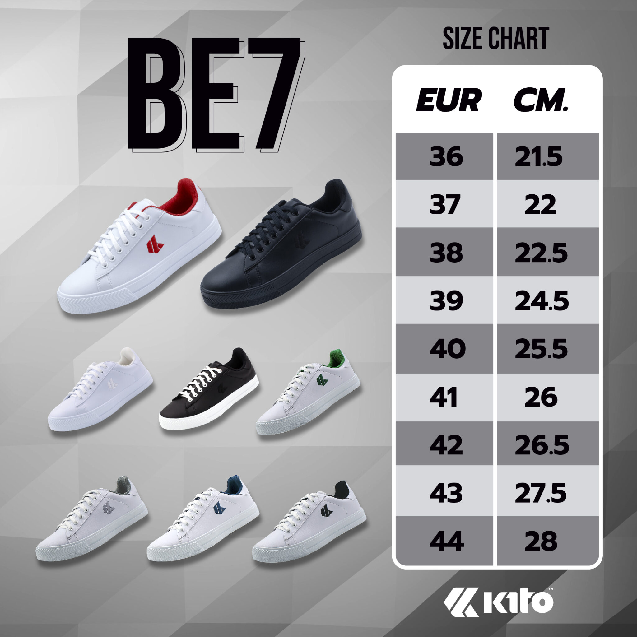 Size Guide วิธีวัดไซส์เท้า Kito – Step with Style - กีโต้ – เท่สร้างได้